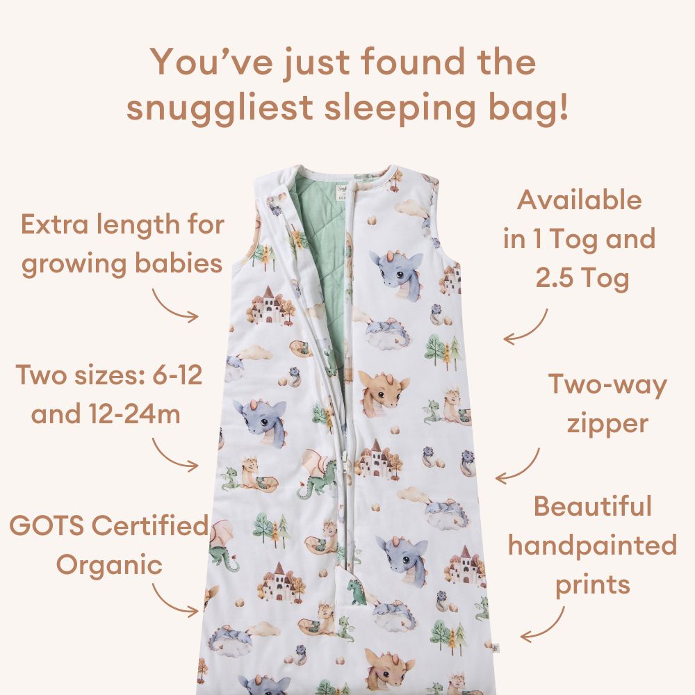 Dragon 2.5 TOG Organic Sleeping Bag | Snuggle Hunny
