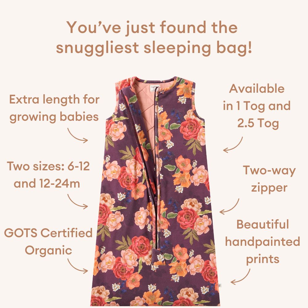Sienna 1 TOG Organic Sleeping Bag | Snuggle Hunny