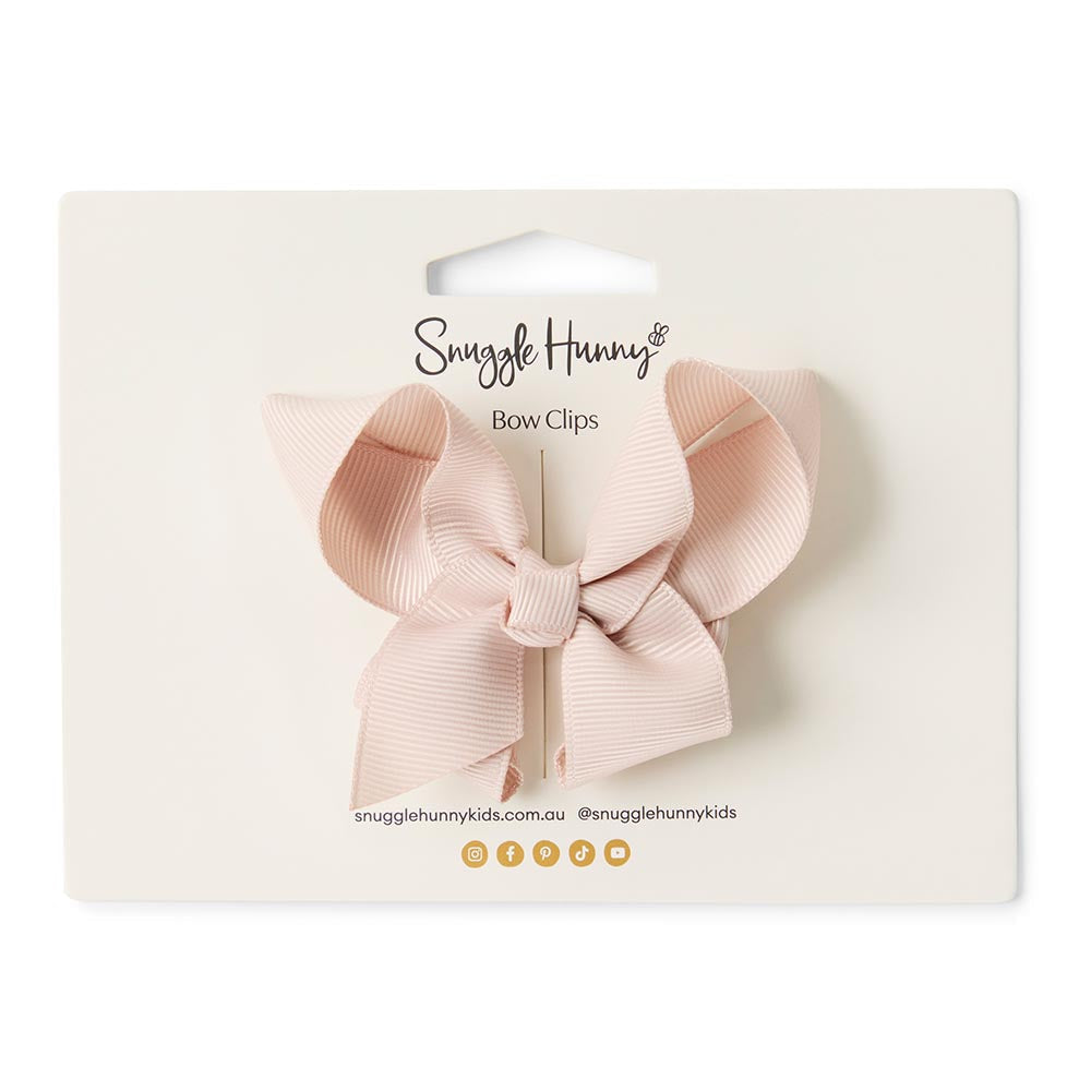 Nude Bow Hair Clip | Snuggle Hunny